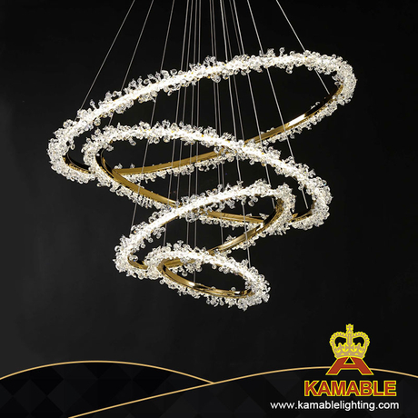 Urban Custom Home Clear Crystal Layers Shopping Mall Pendant Light ...