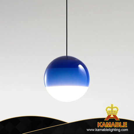 Modern Gradient Varied Blue White Glass Pendant Light in Bedroom (KIH ...